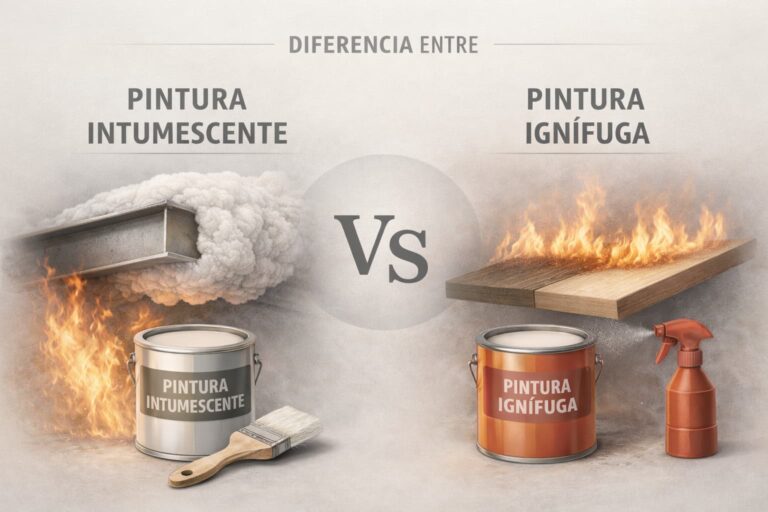 Diferencia entre pintura intumescente y pintura ignífuga | Guía